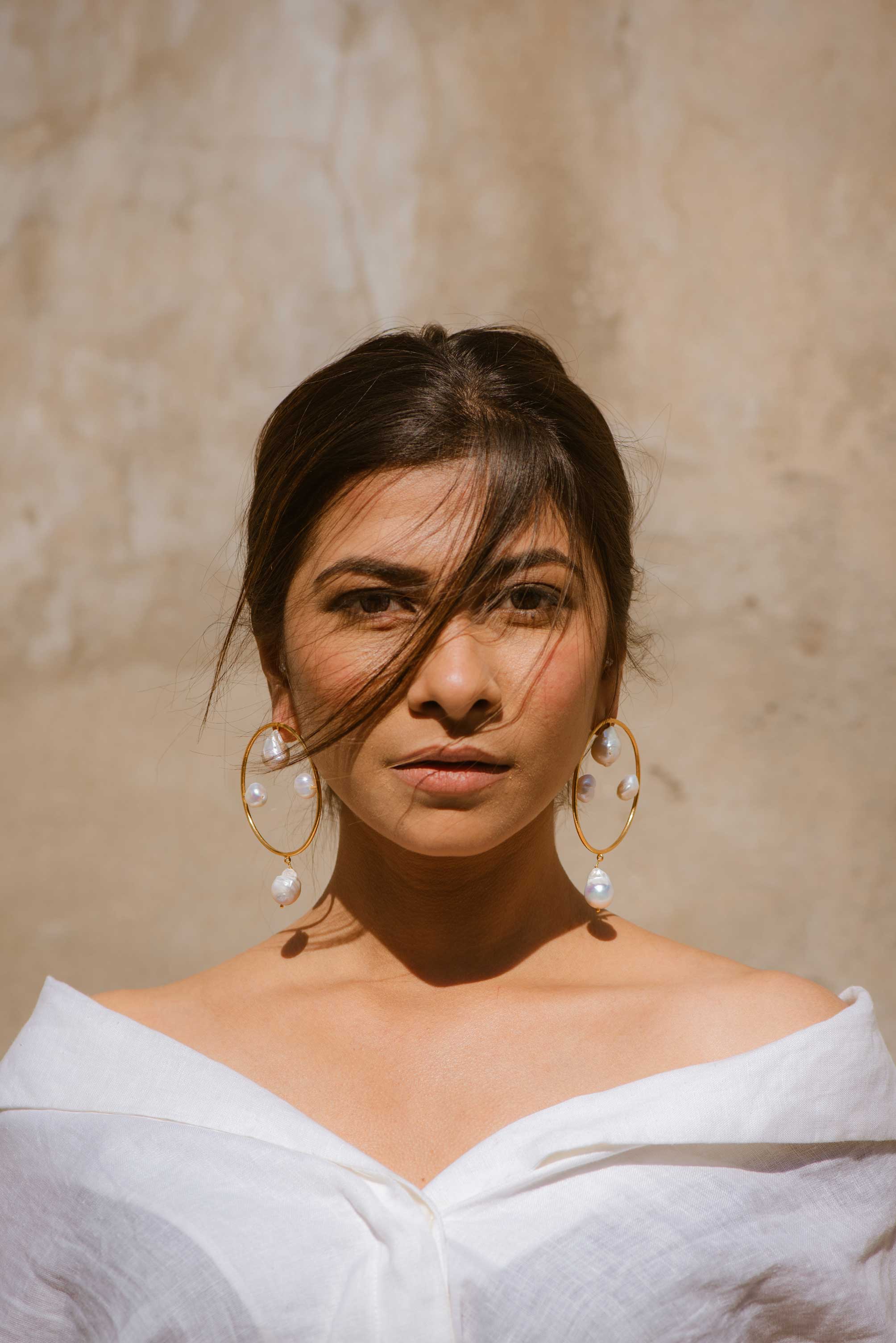 Pearl Moon Hoops – KIRA The Label